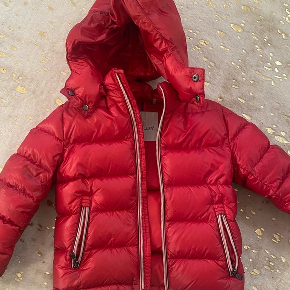 Moncler | Jackets & Coats | Authentic Red Moncler Coat | Poshmark
